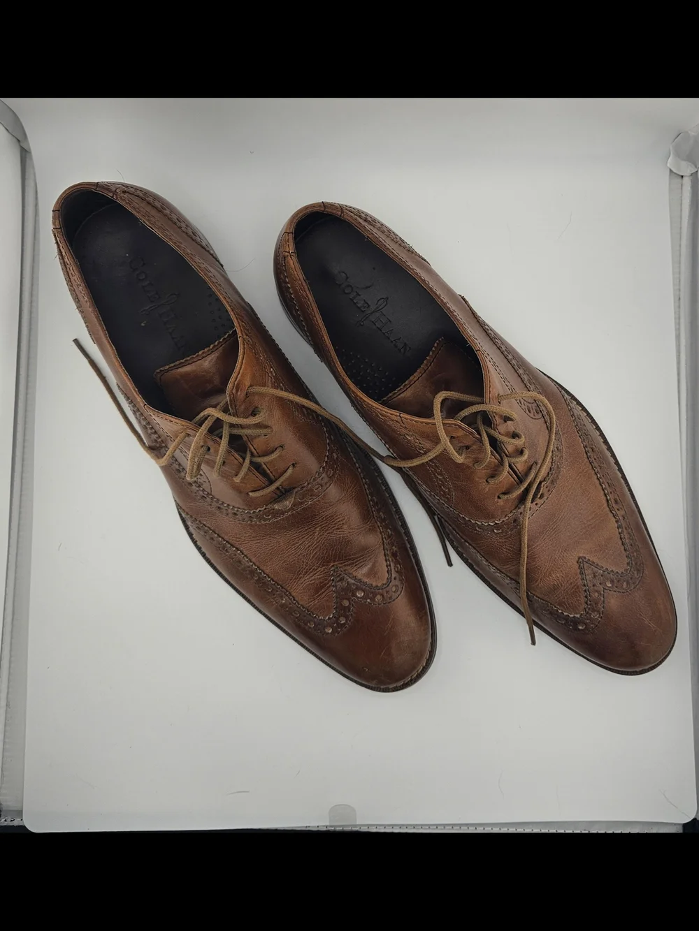 Cole Haan | Shoes | Cole Haan Mens Brown Leather Wingtip Oxford Dress ...